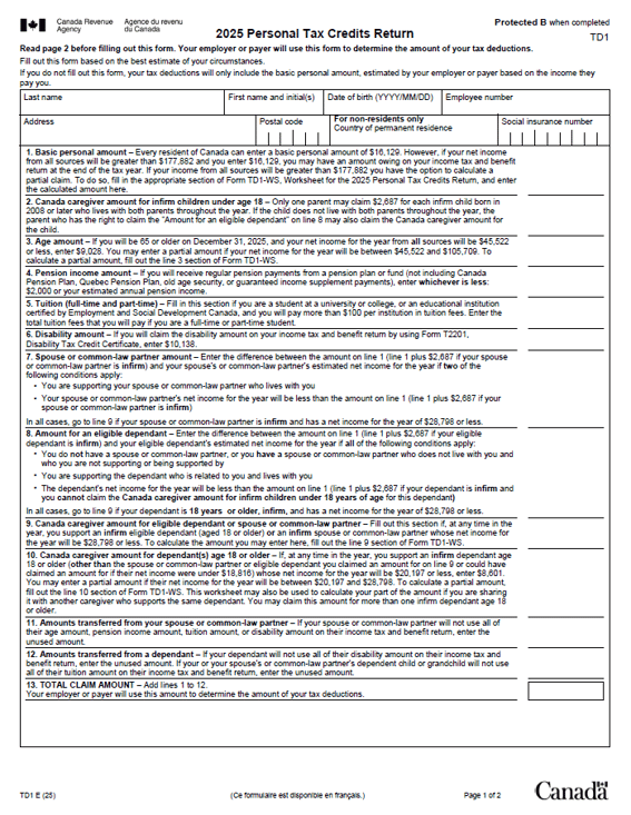 TD1 Forms Explained: What Employers Need to Know